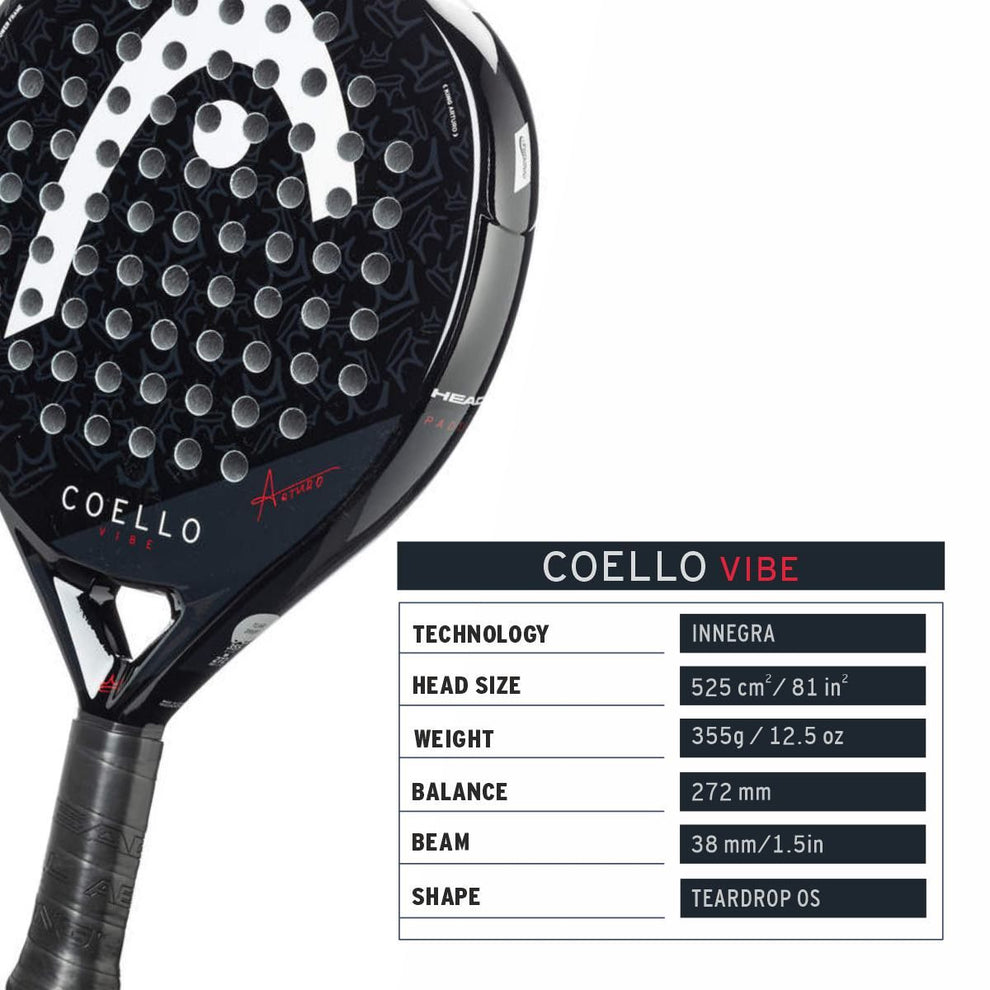 HEAD COELLO VIBE 2025 PADEL RACQUET – VikangSports